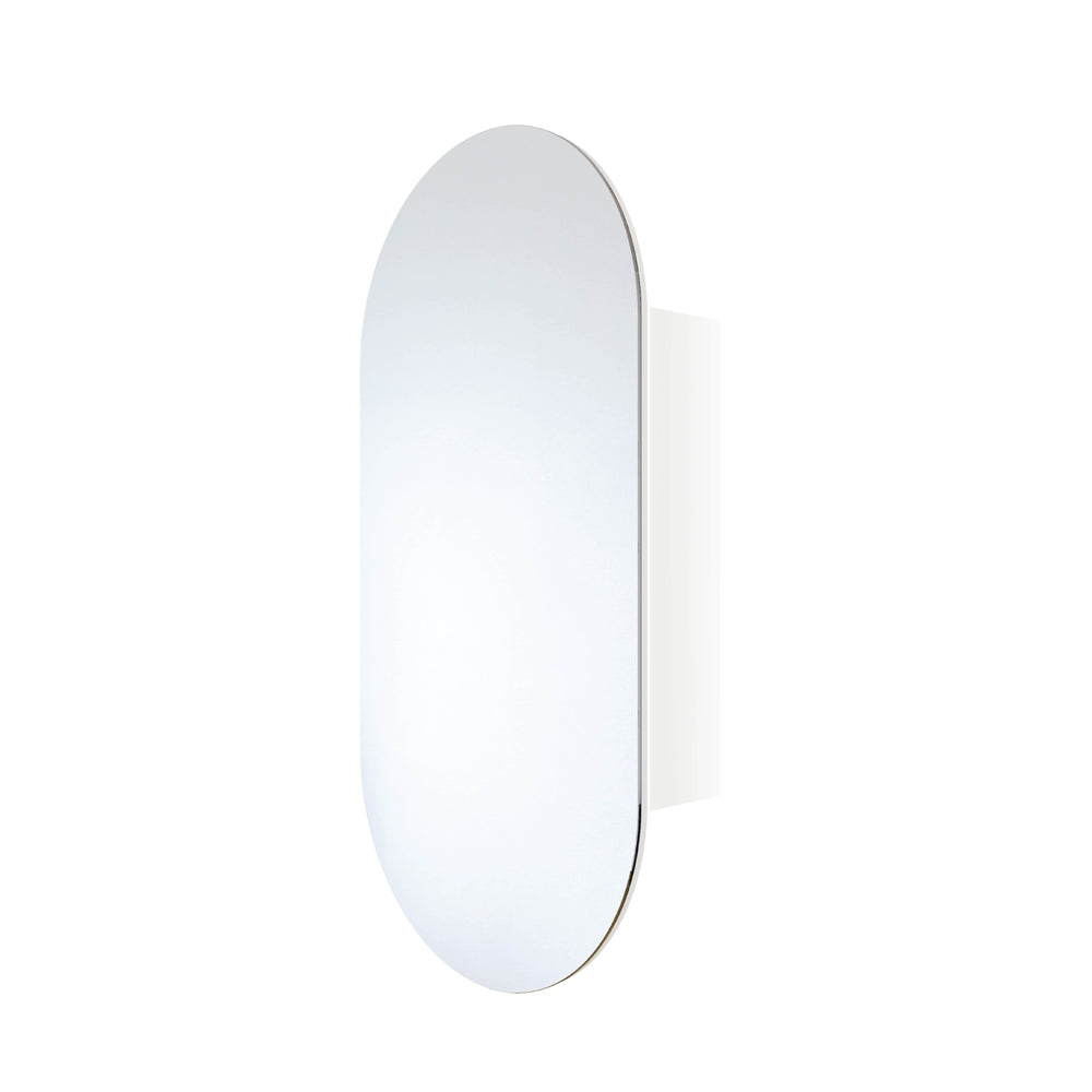 Lincoln Pill White Mirror Cabinet - 500X1000X150Mm