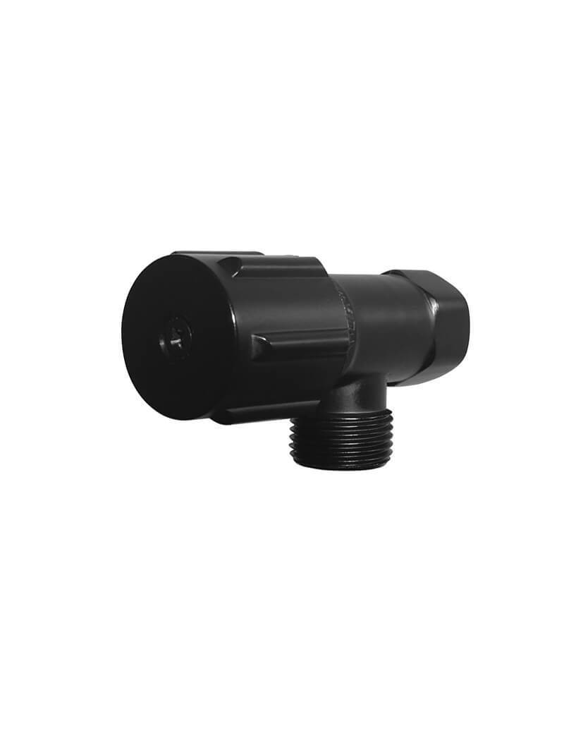 Buy Round Mini Stop Cistern Tap - Matte Black